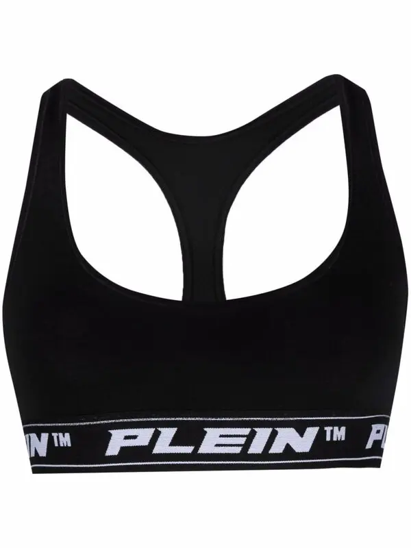 Philipp Plein Logo-underwear Bra - Black