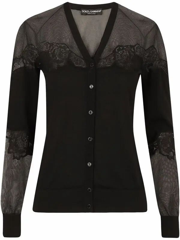 Dolce & Gabbana Lace-trim Cardigan