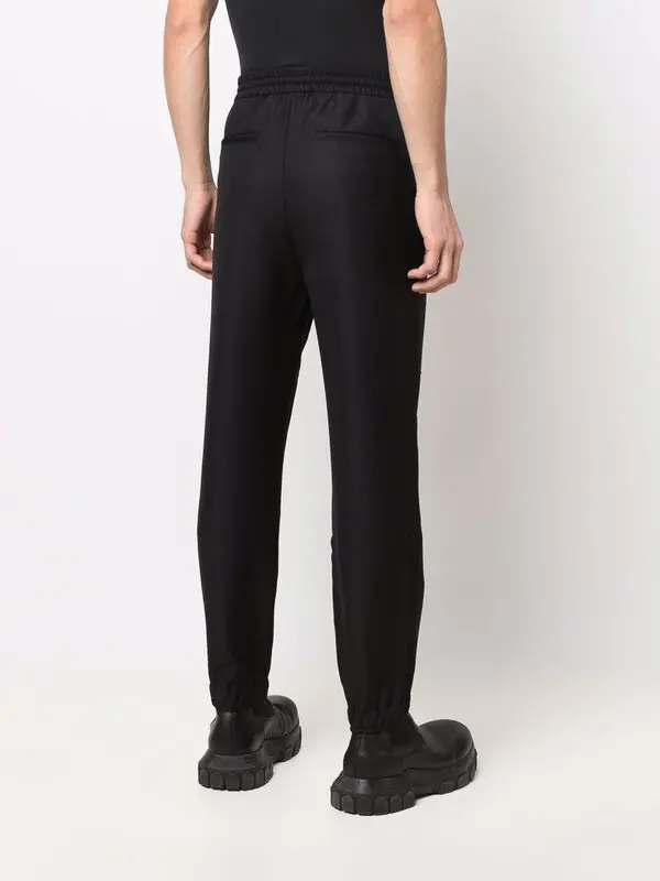 Alexander McQueen Straight-leg Wool-blend Track Pants