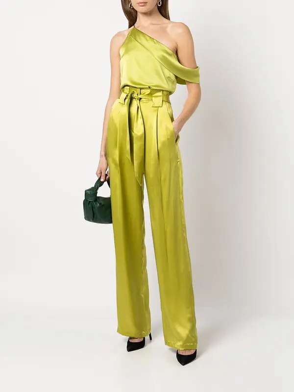 Michelle Mason Draped Cowl Asymmetrical Top