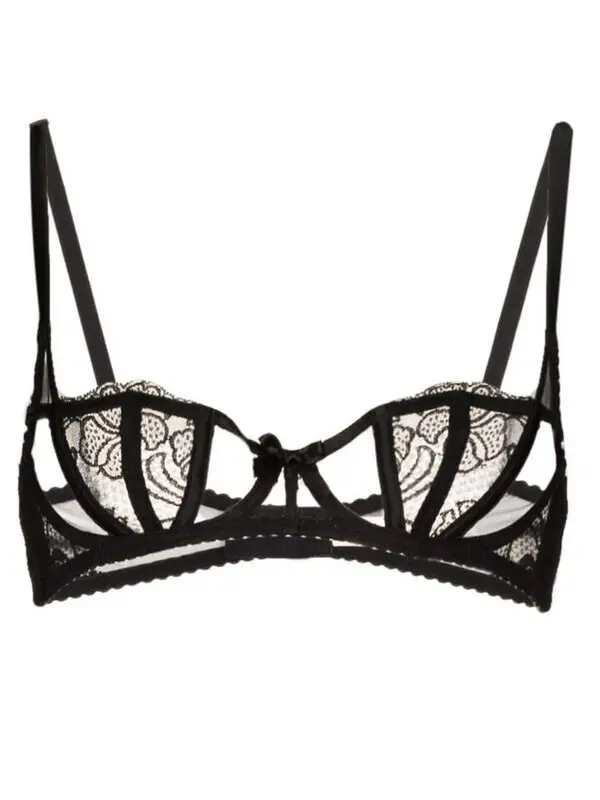 Agent Provocateur Rozlyn Lace-embroidered Bra - Black
