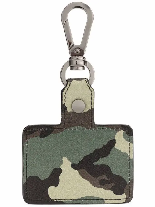 Dolce & Gabbana Camouflage-print Leather Keyring