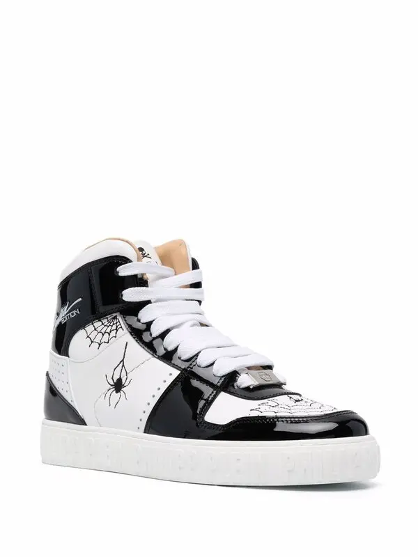 Philipp Plein Leather High-top Sneakers