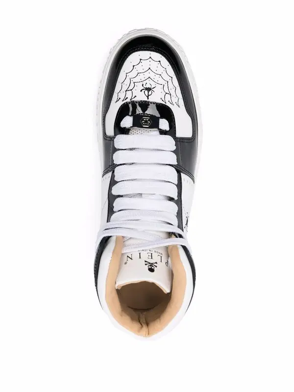 Philipp Plein Leather High-top Sneakers
