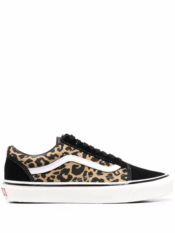 VANS Leopard-print Panelled Sneakers