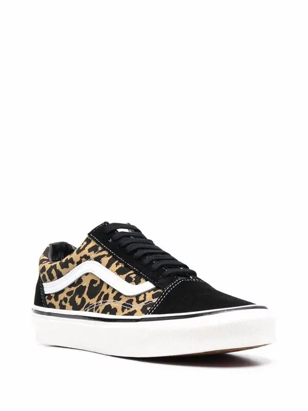 VANS Leopard-print Panelled Sneakers