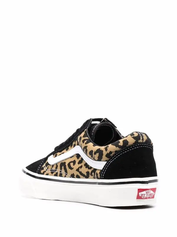 VANS Leopard-print Panelled Sneakers