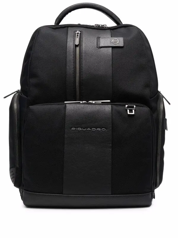 PIQUADRO Bagmotic Panelled Backpack - Black
