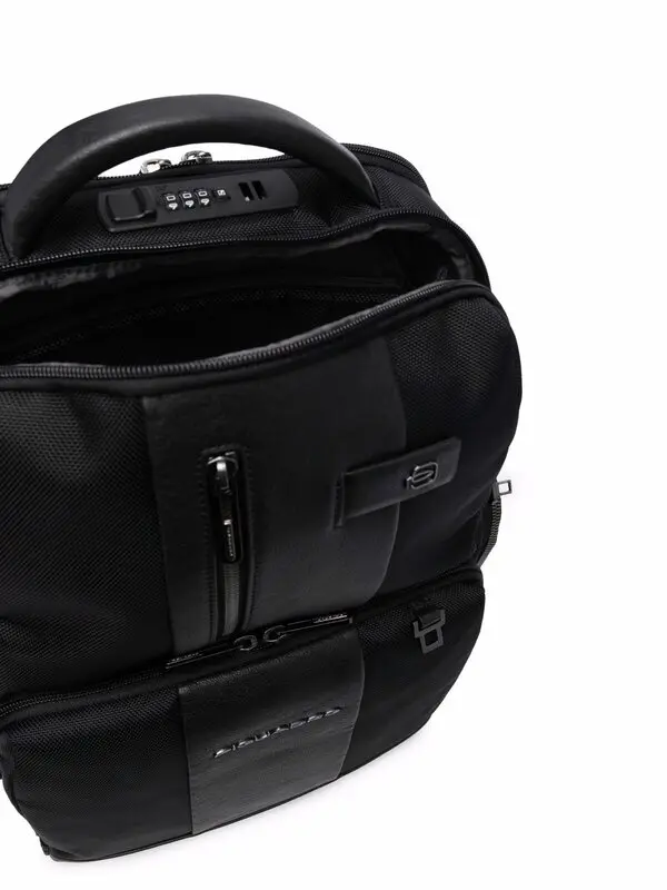 PIQUADRO Bagmotic Panelled Backpack - Black