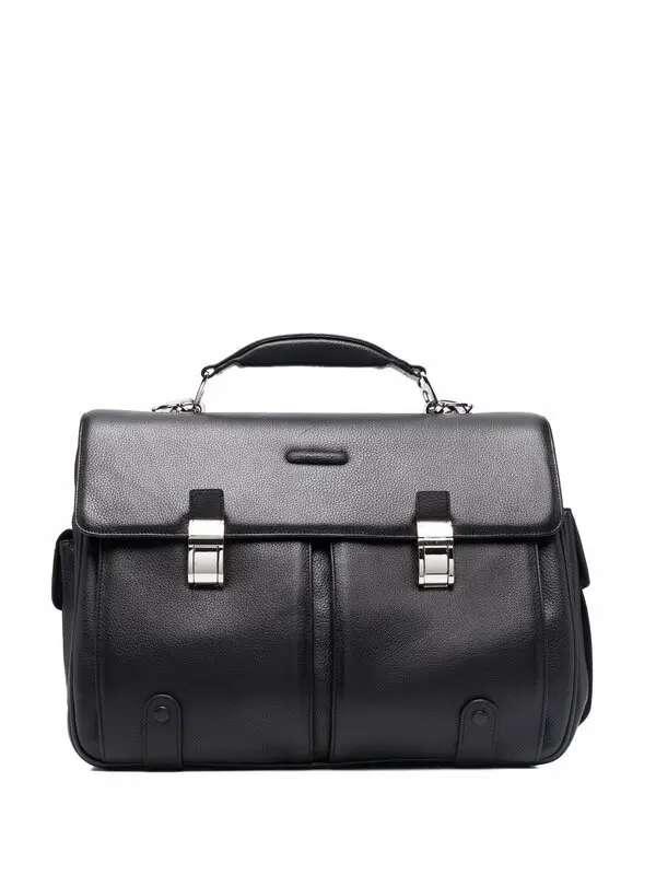 PIQUADRO Modus Foldover Briefcase - Black