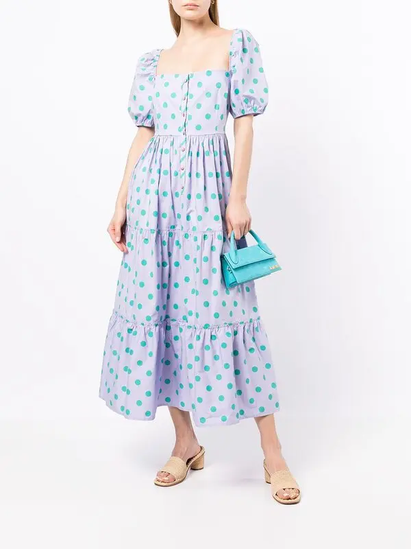 Pitusa Play Praire Polka Dot Dress - Purple