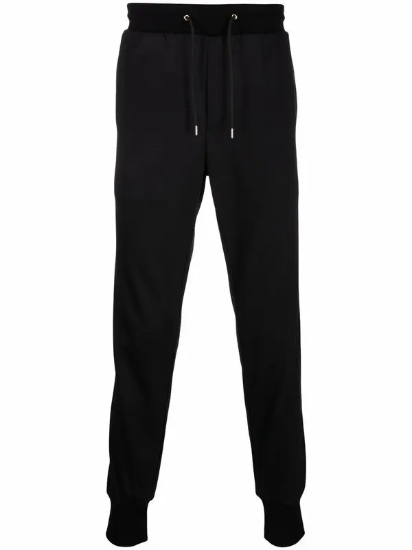 Paul Smith Side-stripe Tapered Track Pants - Black