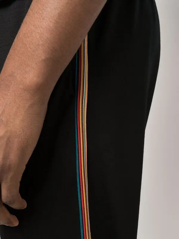 Paul Smith Side-stripe Tapered Track Pants - Black