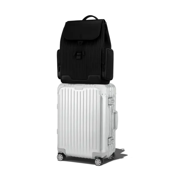 Rimowa Never Still Canvas Flap Backpack Large - Black | Editorialist