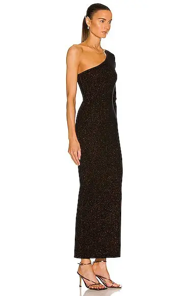 victor glemaud one shoulder dress Victor Glemaud One Shoulder Dress In Black - 71% Off