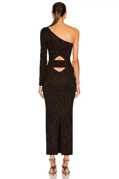 victor glemaud one shoulder dress Victor Glemaud One Shoulder Dress In Black - 71% Off