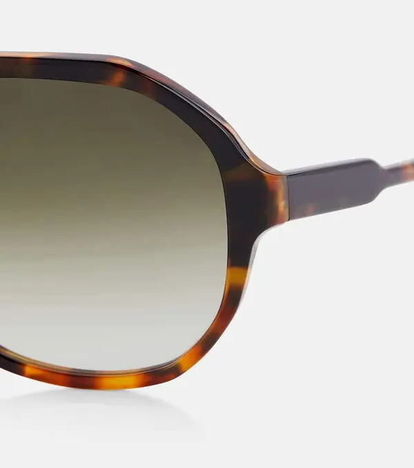 Victoria Beckham Flat-Brow Tortoiseshell Sunglasses - Brown  display picture 2