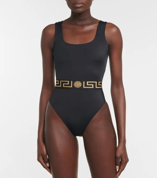 Versace Greca Printed Swimsuit