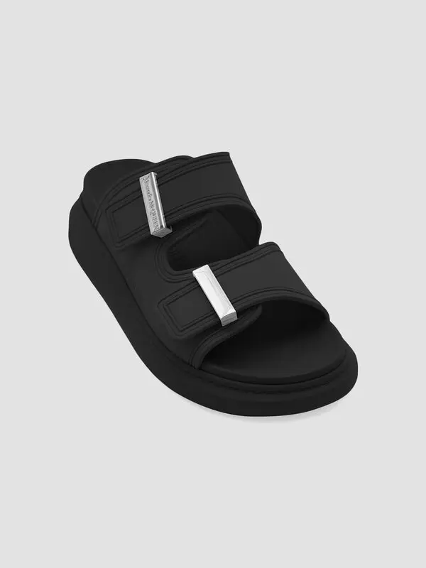 Alexander McQueen Rubber Double-strap Slides