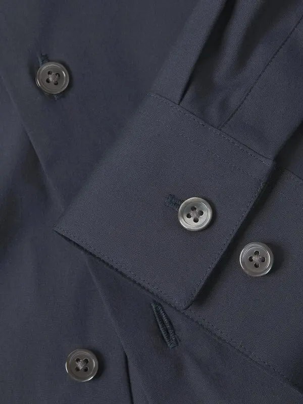 Theory Sylvain Good Cotton Shirt - Eclipse