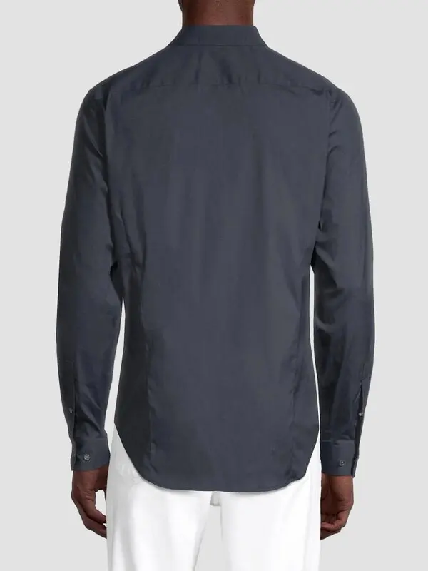 Theory Sylvain Good Cotton Shirt - Eclipse