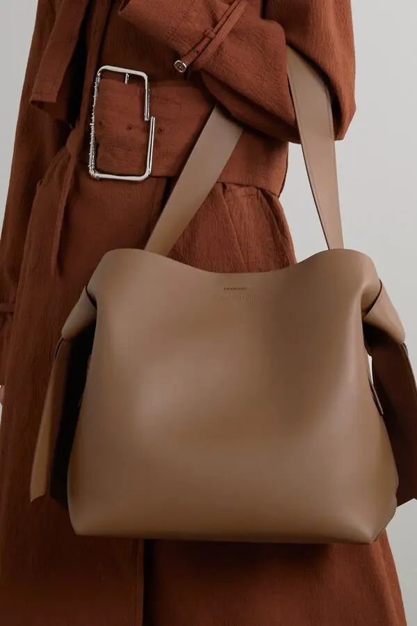 Acne Studios Musubi Midi Leather Shoulder Bag - Brown