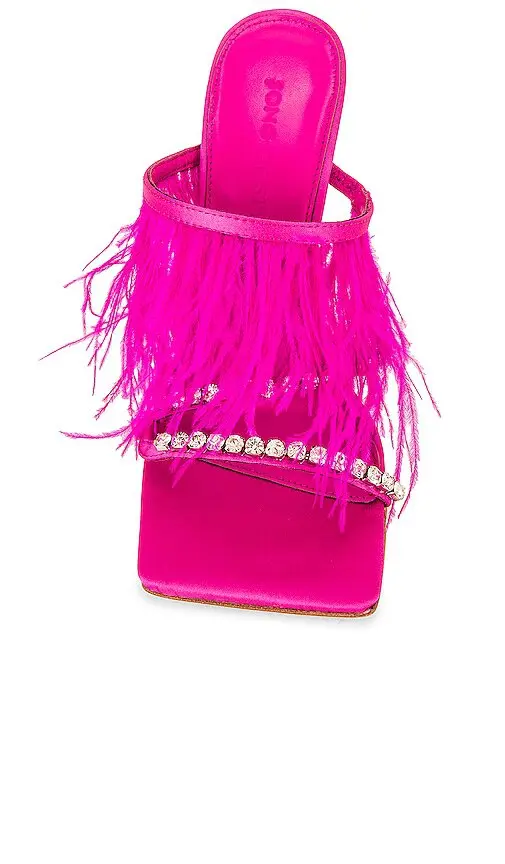 Song Of Style Feather Heel In Fuchsia