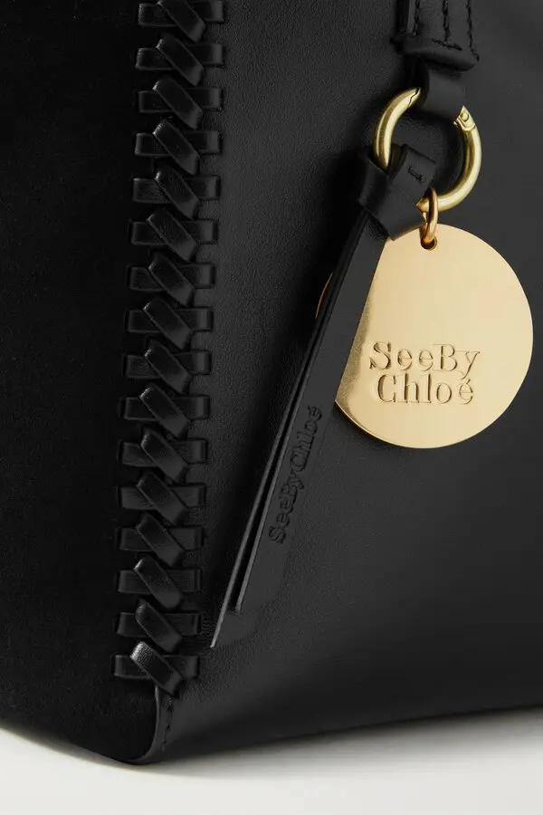 See By Chloé Tilda Small Whipstitched Leather And Suede Tote