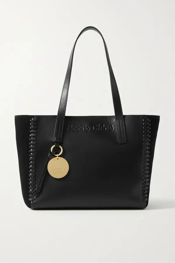 See By Chloé Tilda Small Whipstitched Leather And Suede Tote