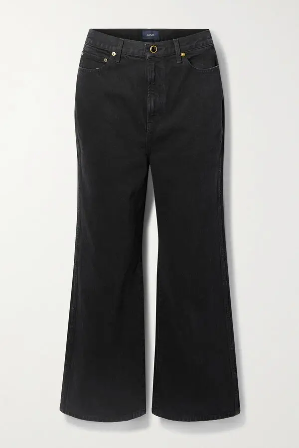 Khaite Jordan High-rise Wide-leg Jeans