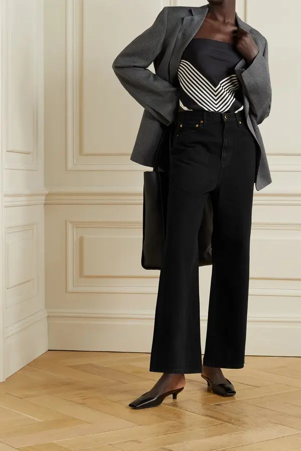 Khaite Jordan High-rise Wide-leg Jeans