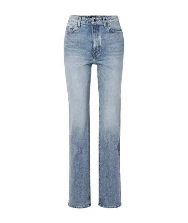 Khaite Danielle High-rise Straight-leg Jeans - Blue