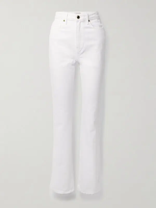 Khaite - KHAITE Danielle High-Rise Straight-Leg Jeans