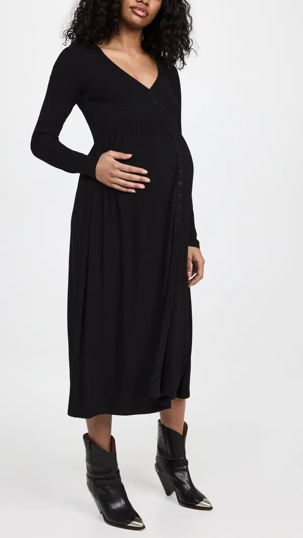 Hatch The Softest Rib Nursing Dress