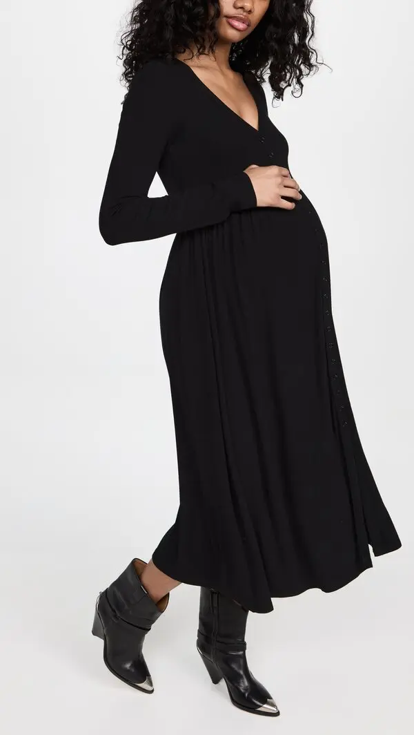 Hatch The Softest Rib Nursing Dress