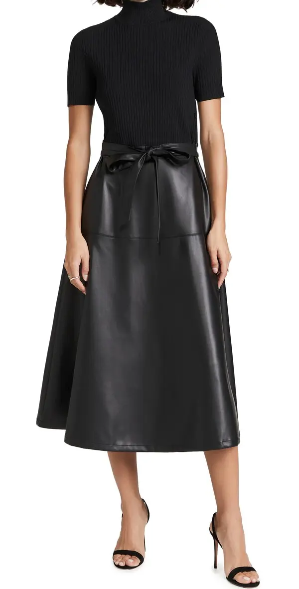 Shoshanna Farrah Dress In Jet - 50% Off | Editorialist