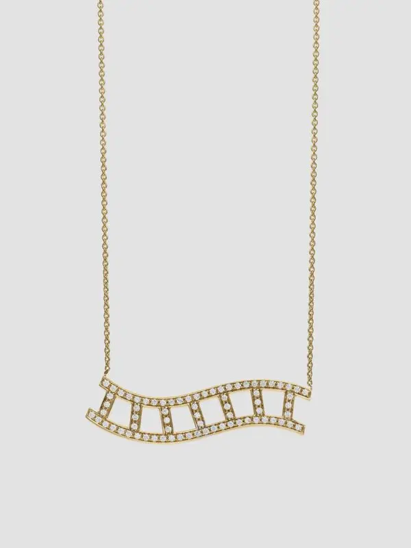 Sophie Bille Brahe Chelle Ocean 18k Yellow & Diamond Necklace - Gold