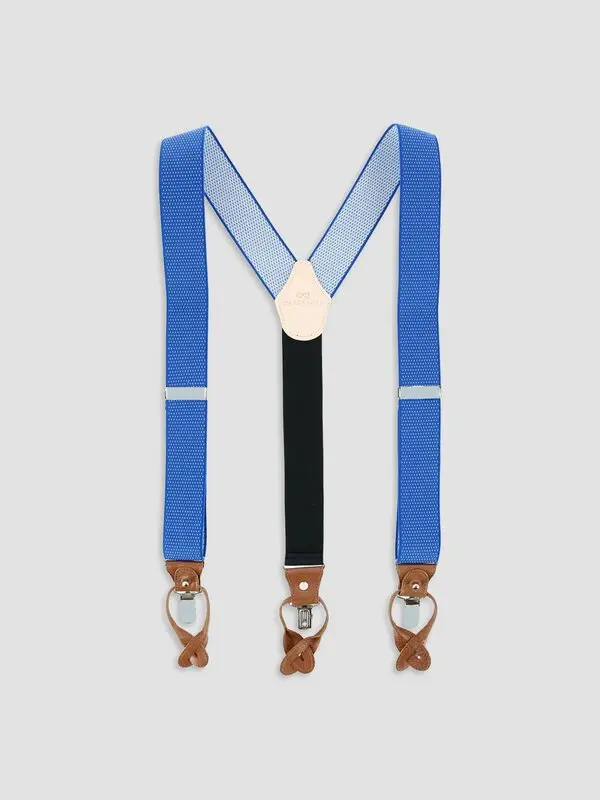 Trafalgar Napier Convertible Suspenders - Blue