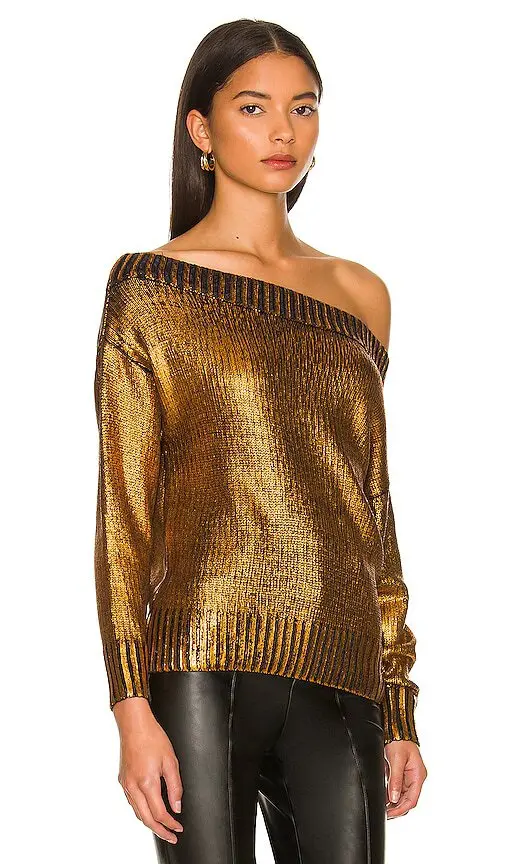 Superdown Marla Metallic Sweater