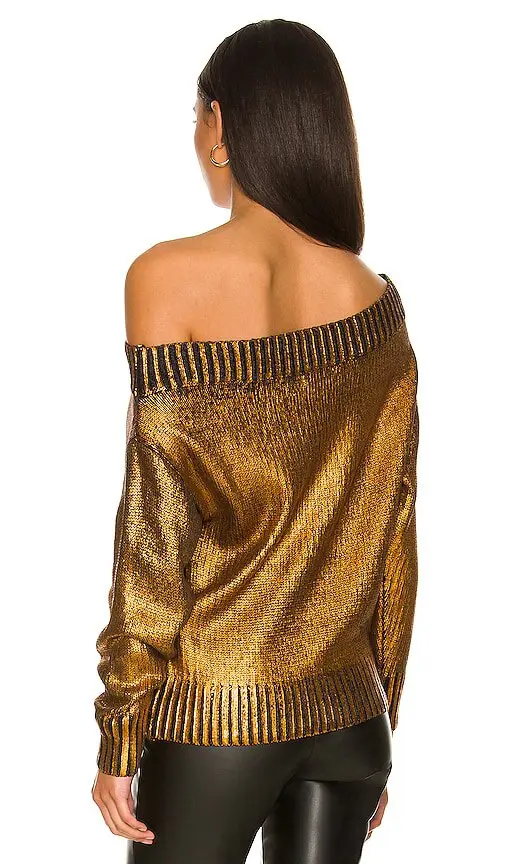 Superdown Marla Metallic Sweater