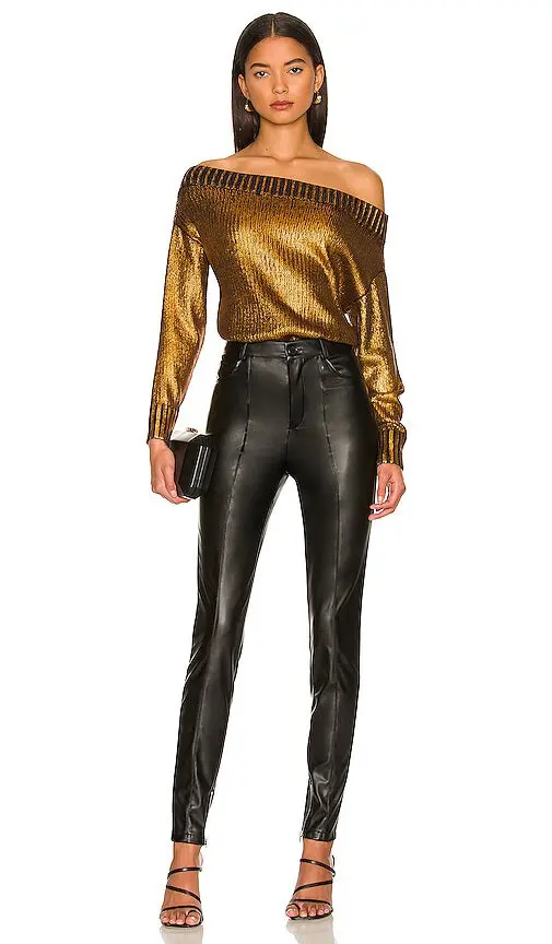 Superdown Marla Metallic Sweater