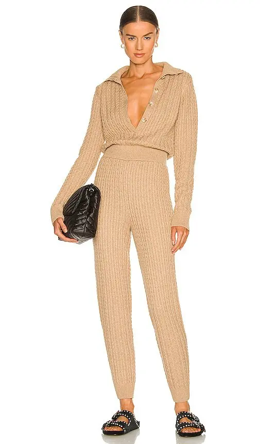 L'academie Elowen Jumpsuit - Taupe