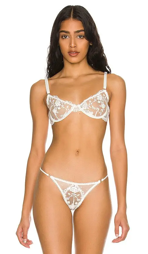 KAT THE LABEL Nicolette Underwire Bra - White