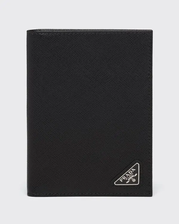 Prada Saffiano Leather Passport Cover - F0002 Nero
