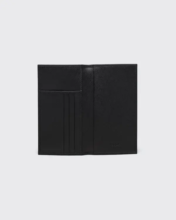 Prada Saffiano Leather Passport Cover - F0002 Nero