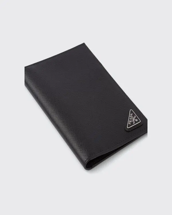 Prada Saffiano Leather Passport Cover - F0002 Nero