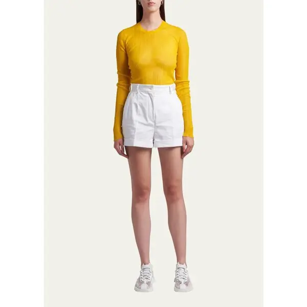 Dolce & Gabbana High-rise Gabardine Shorts