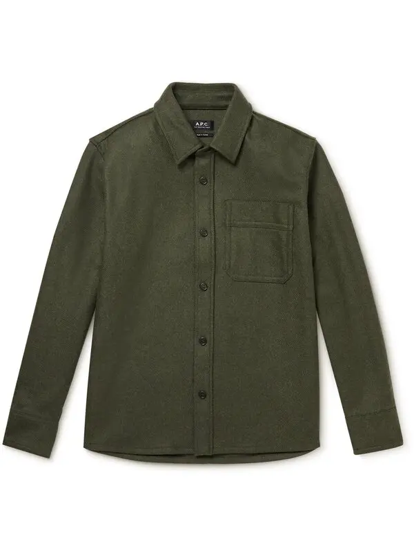 A.p.c. Basile Wool-blend Overshirt