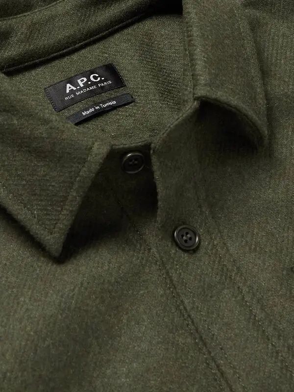 A.p.c. Basile Wool-blend Overshirt