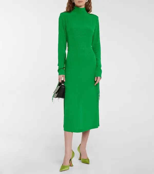 green emerald velvet dress Reba main image 0